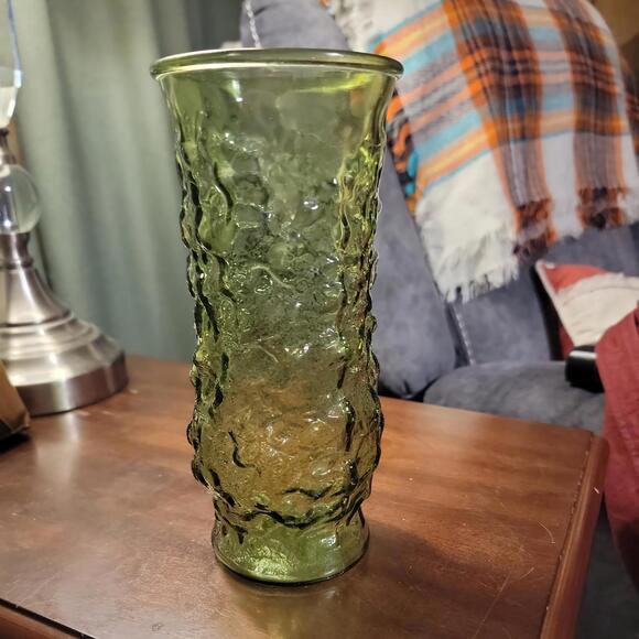 Accents | Vintage Eo Brody Cleveland Oh Emerald Green Crinkle Glass ...